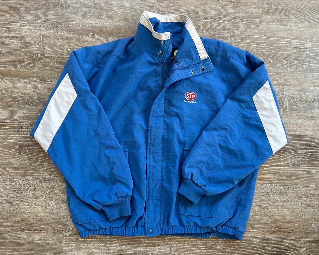 Vintage 80s STP Racing Team Full ZIP Jacket K Products Embroidered ...