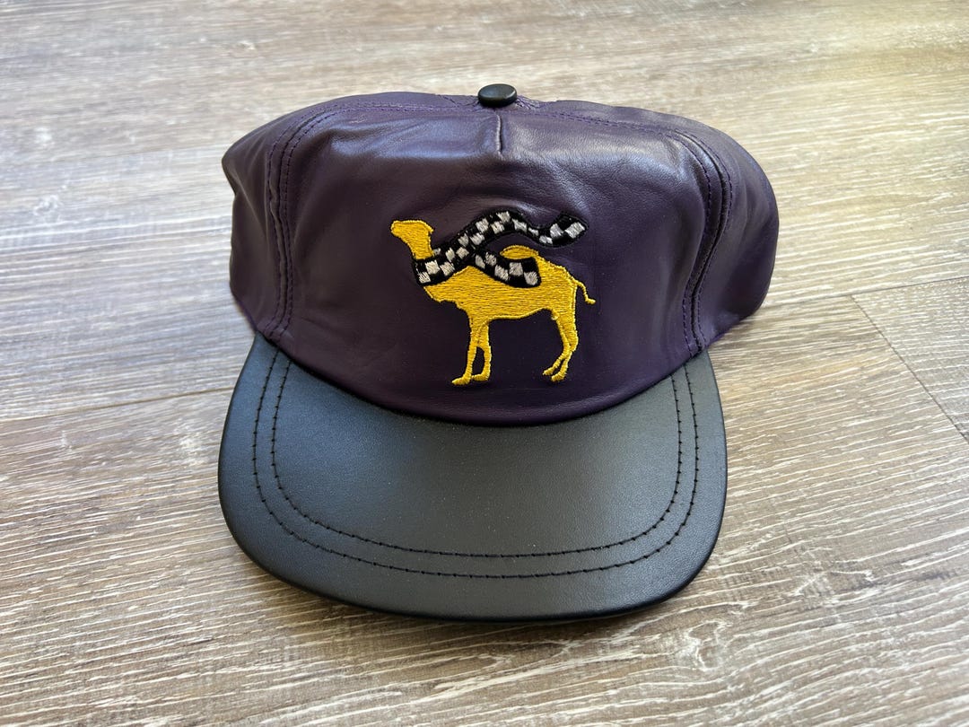 Vtg 90s Joe Camel Strapback Hat Cigarettes Logo Jimmy Spencer NASCAR ...