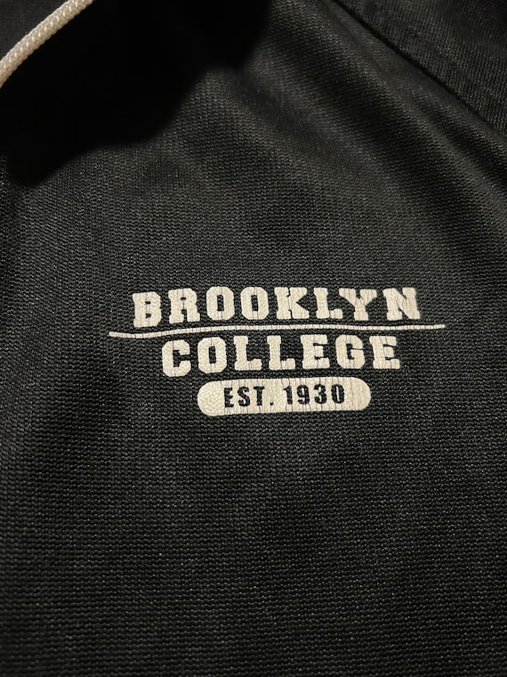 VTG 2000s Brooklyn college Track Jacket Full Zip Cham… - Gem