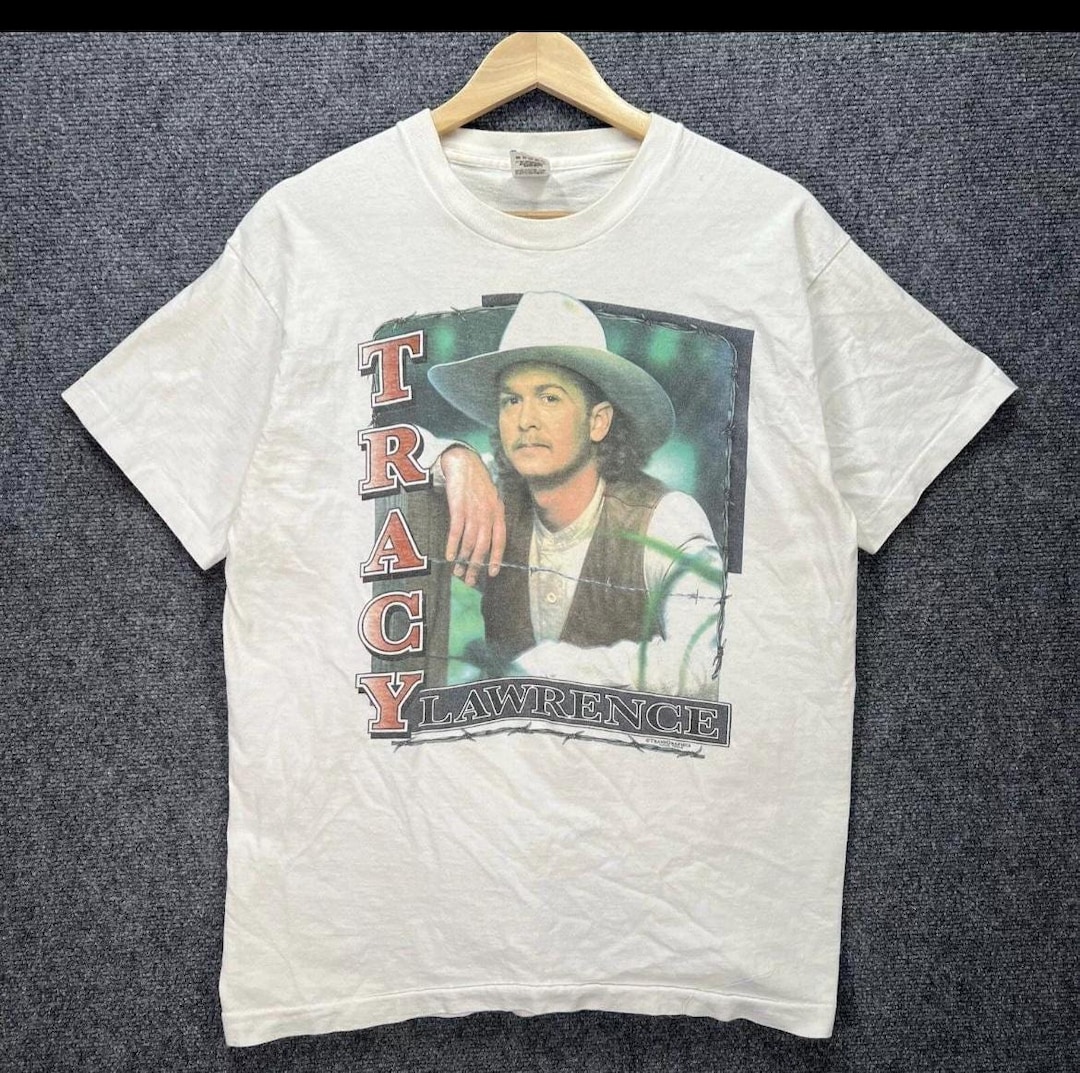 Vtg 90s Tracy Lawrence Concert Tour T Shirt Faded If the World Had a ...