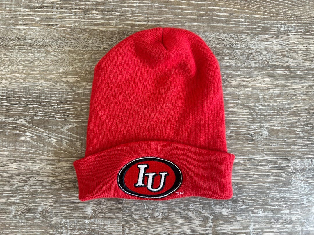 Indiana Hoosiers IU Vintage Winter Hat Circle Logo 7 Football 90s ...