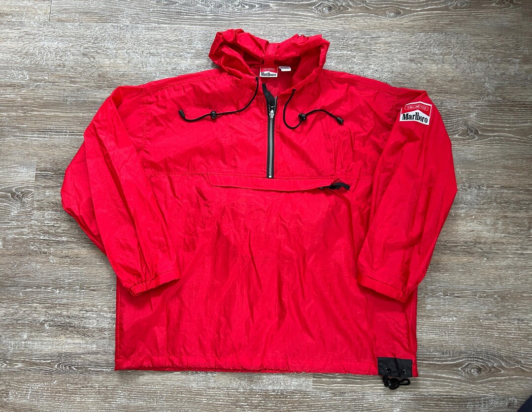 VTG 80s IZOD Lacoste Jacket Windbreaker Hooded Gator Croc Logo 1/2 ZIP ...