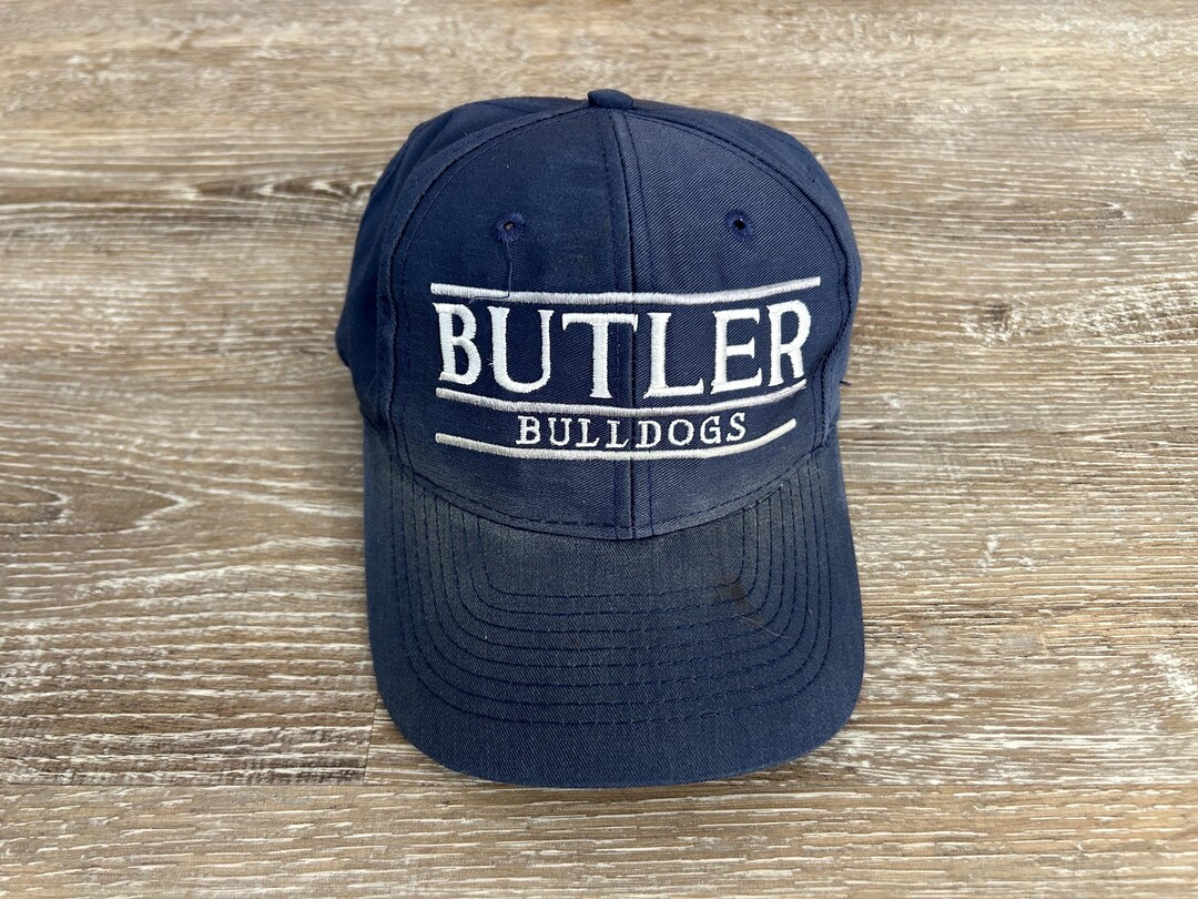 Vtg 90s Faded Worn Butler Bulldogs Snapback Hat the GAME Split Bar - Etsy