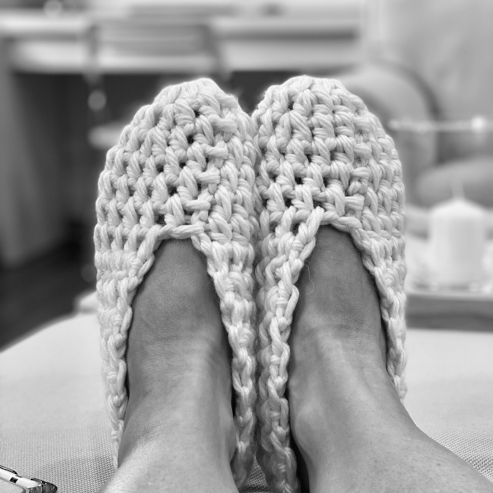 CROCHET PATTERN Slippers ⨯ Women Ladies ⨯ Super Bulky Weight Yarn ⨯ ...