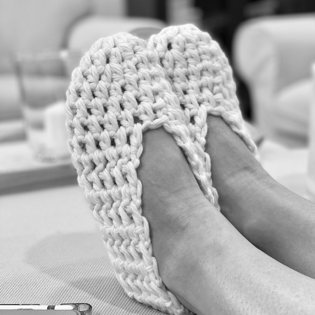 CROCHET PATTERN Slippers ⨯ Women Ladies ⨯ Super Bulky Weight Yarn ⨯ ...