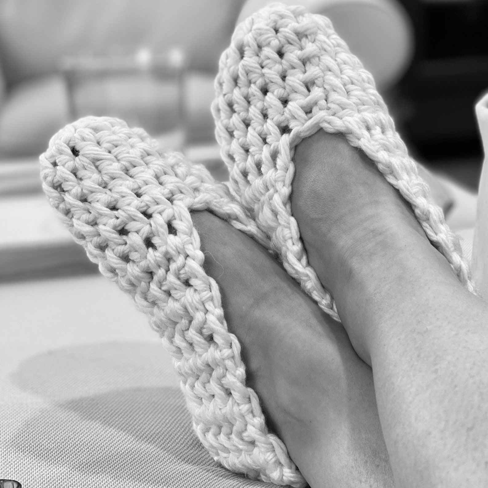 CROCHET PATTERN Slippers ⨯ Women Ladies ⨯ Super Bulky Weight Yarn ⨯ ...