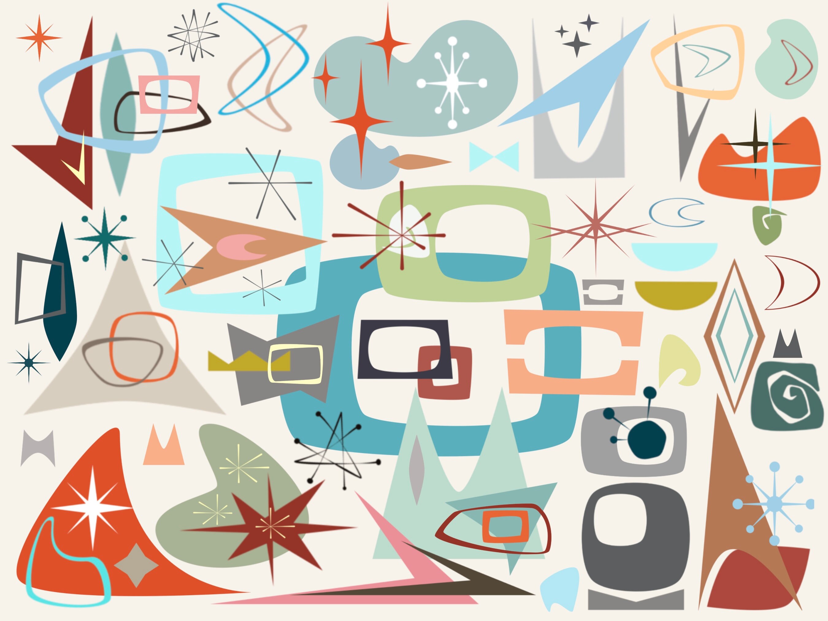 Mid Century SVG PNG Midcentury SVG Mod Modern Design - Etsy UK