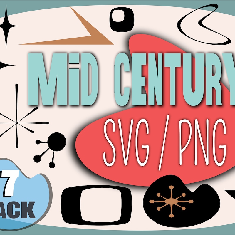 Mid Century Svg - Etsy