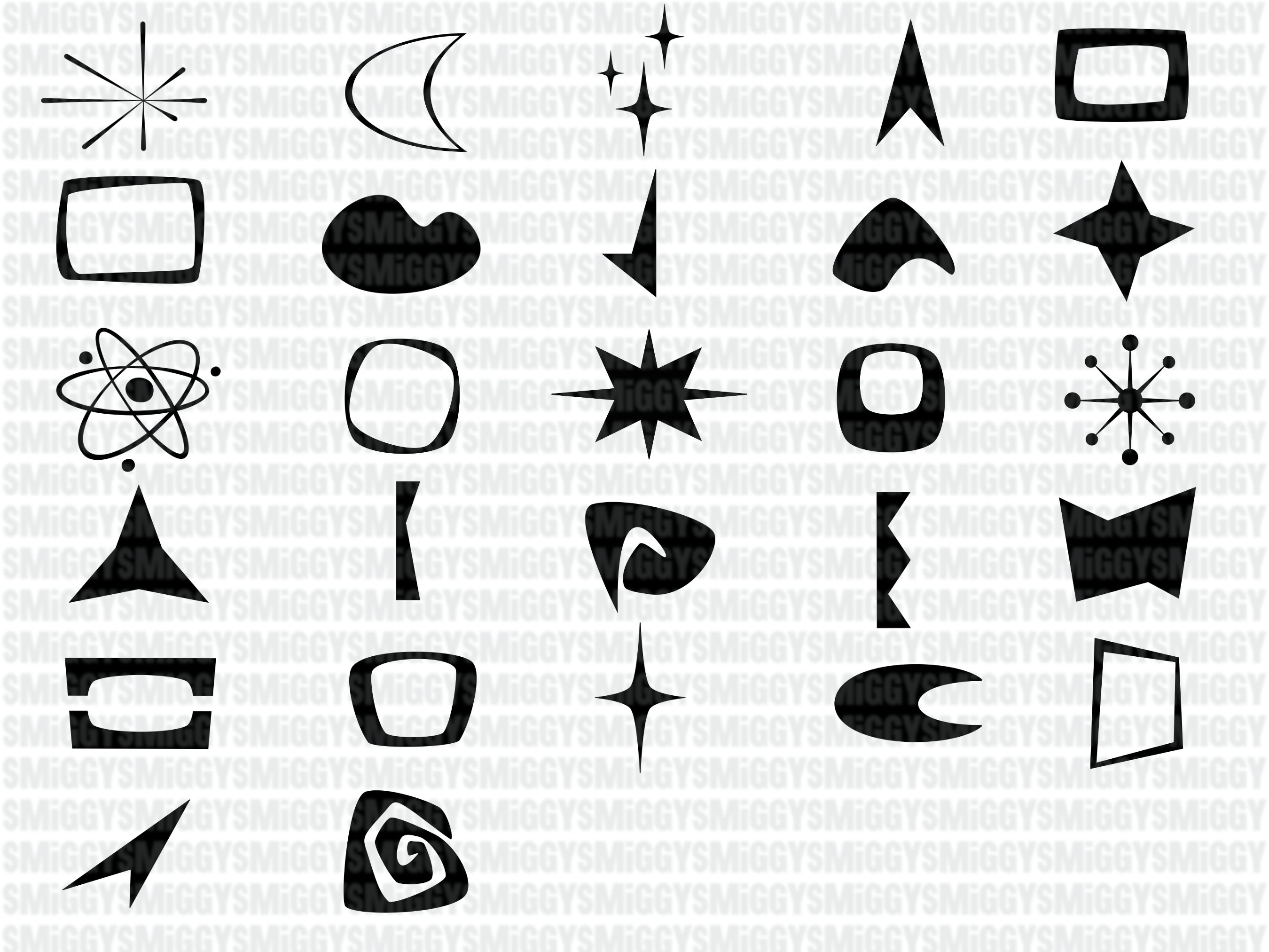 Mid Century SVG PNG Midcentury SVG Mod Modern Design - Etsy UK