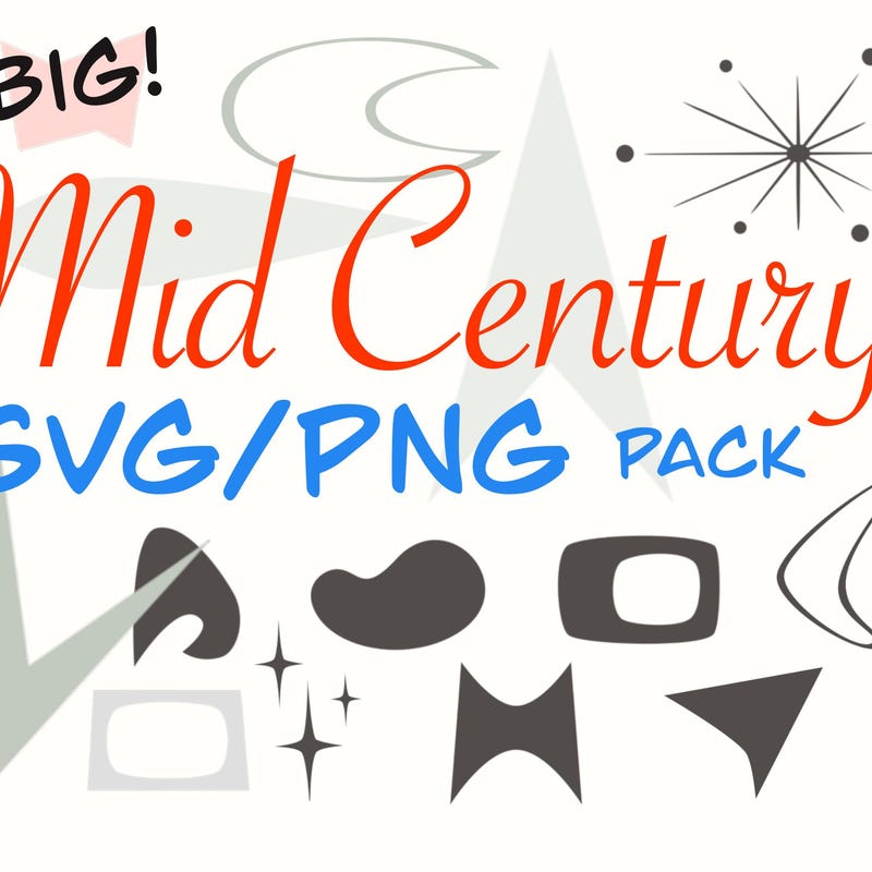 Mid Century Svg - Etsy