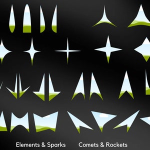 Mid Century Canva Frame Set, MCM Shape Pack, Digital Download, Retro ...