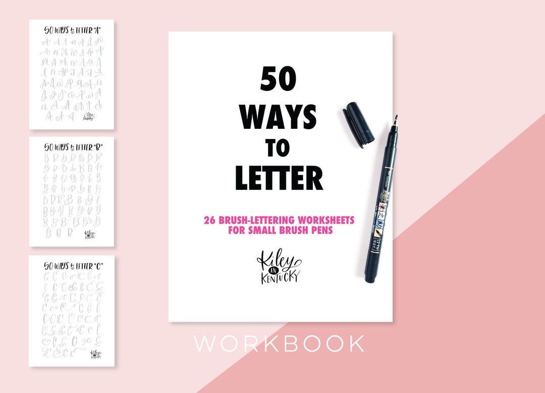 50 Ways to Letter Workbook - Etsy
