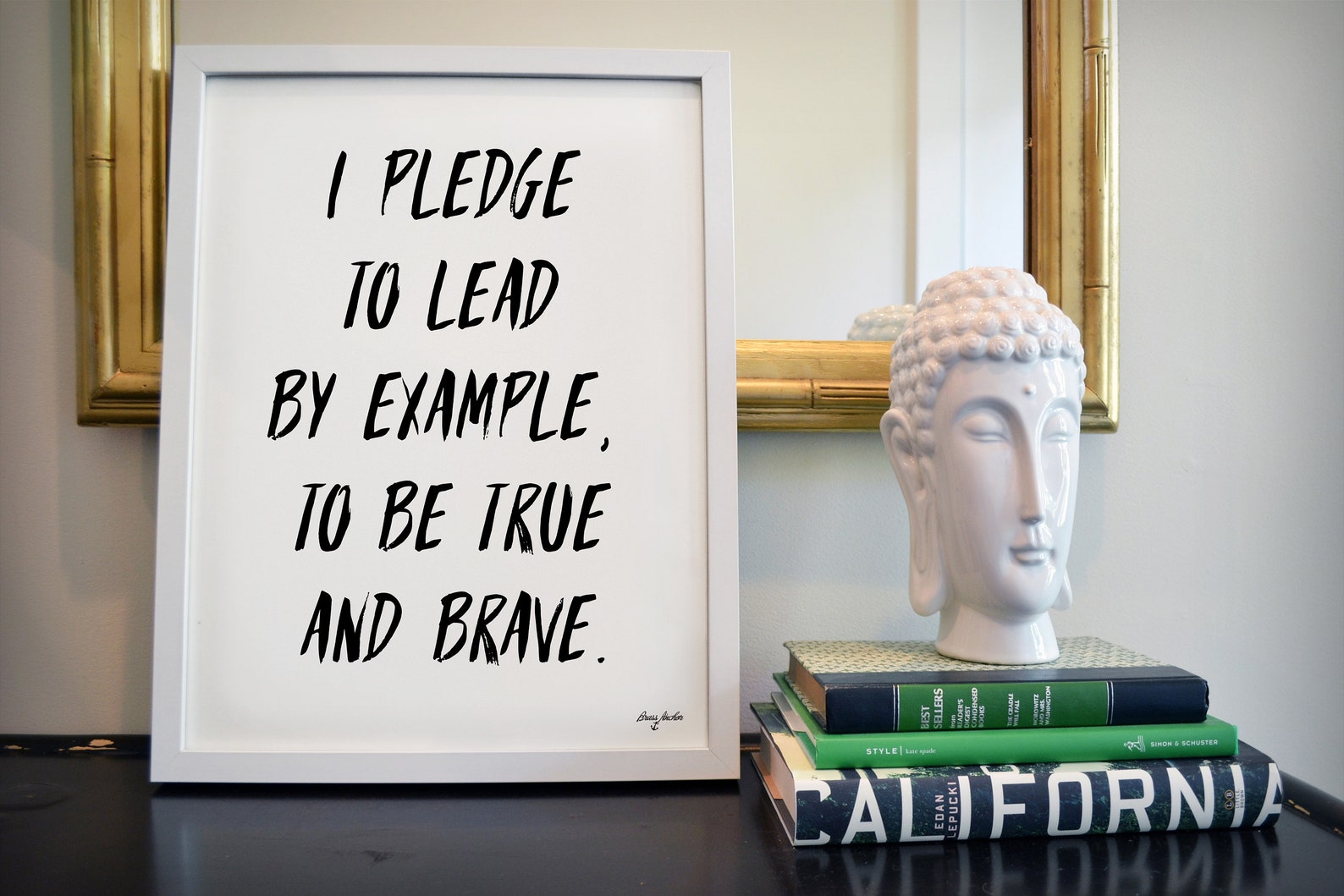 I Pledge to Lead, Be Brave and True... Inspirational Print. Best Seller ...