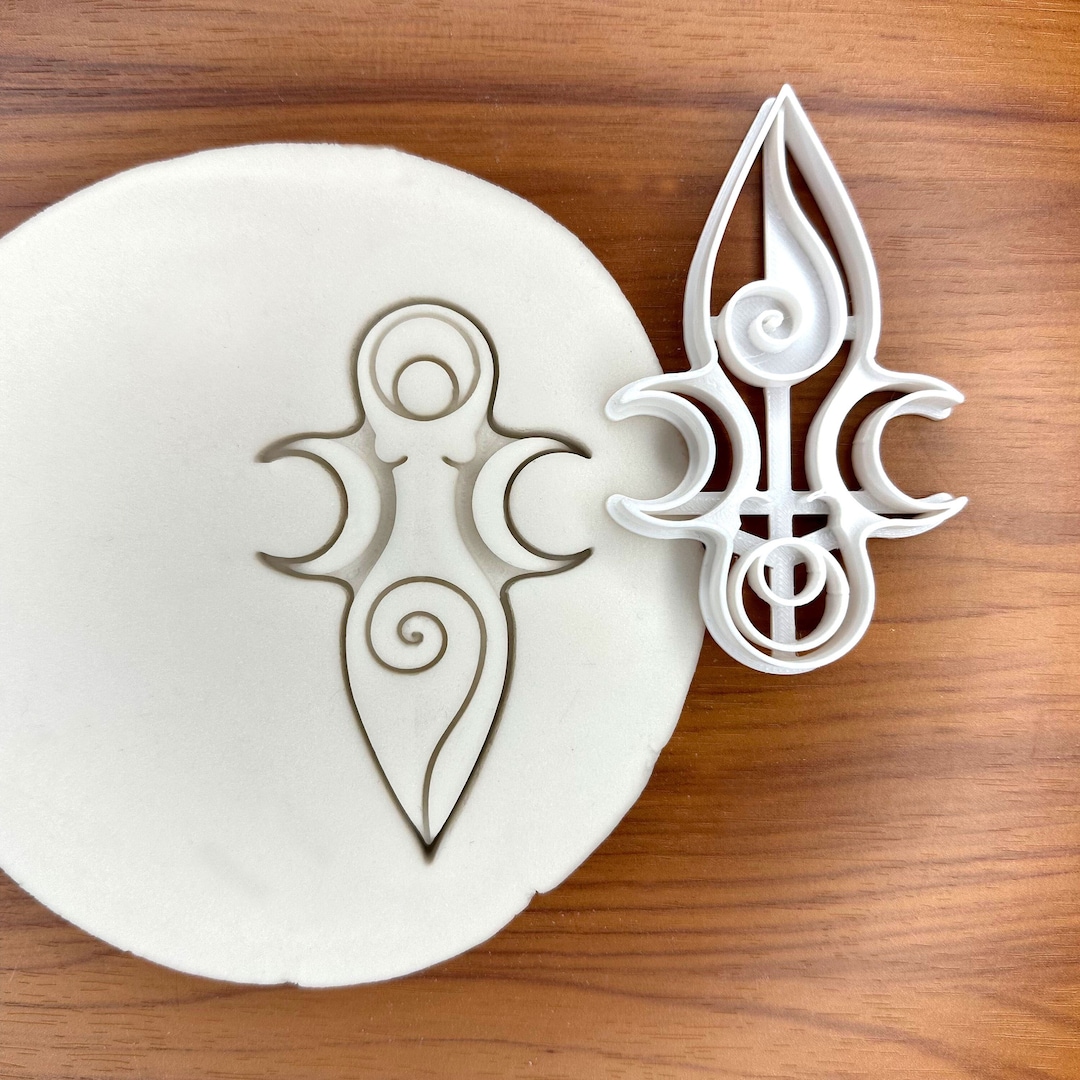 Spiral Goddess Cookie Cutter Fondant Cupcake Topper Gingerbread Biscuit ...