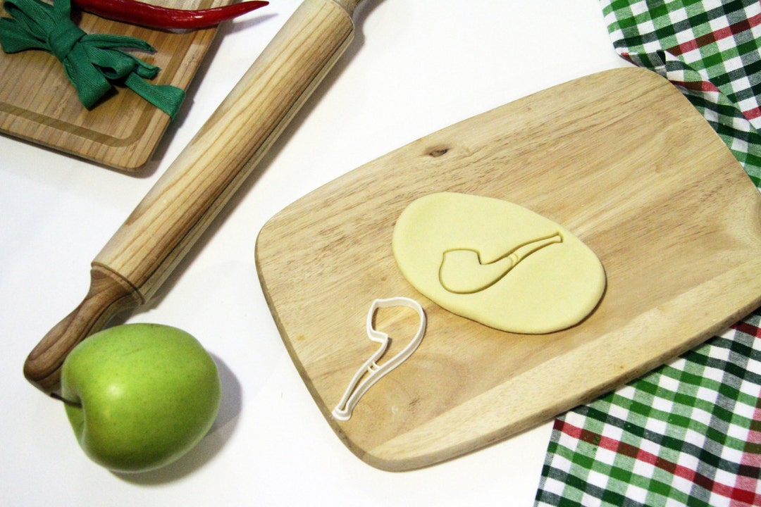 Pipe Cookie Cutter Cupcake Topper Fondant Gingerbread Cutters Christmas ...