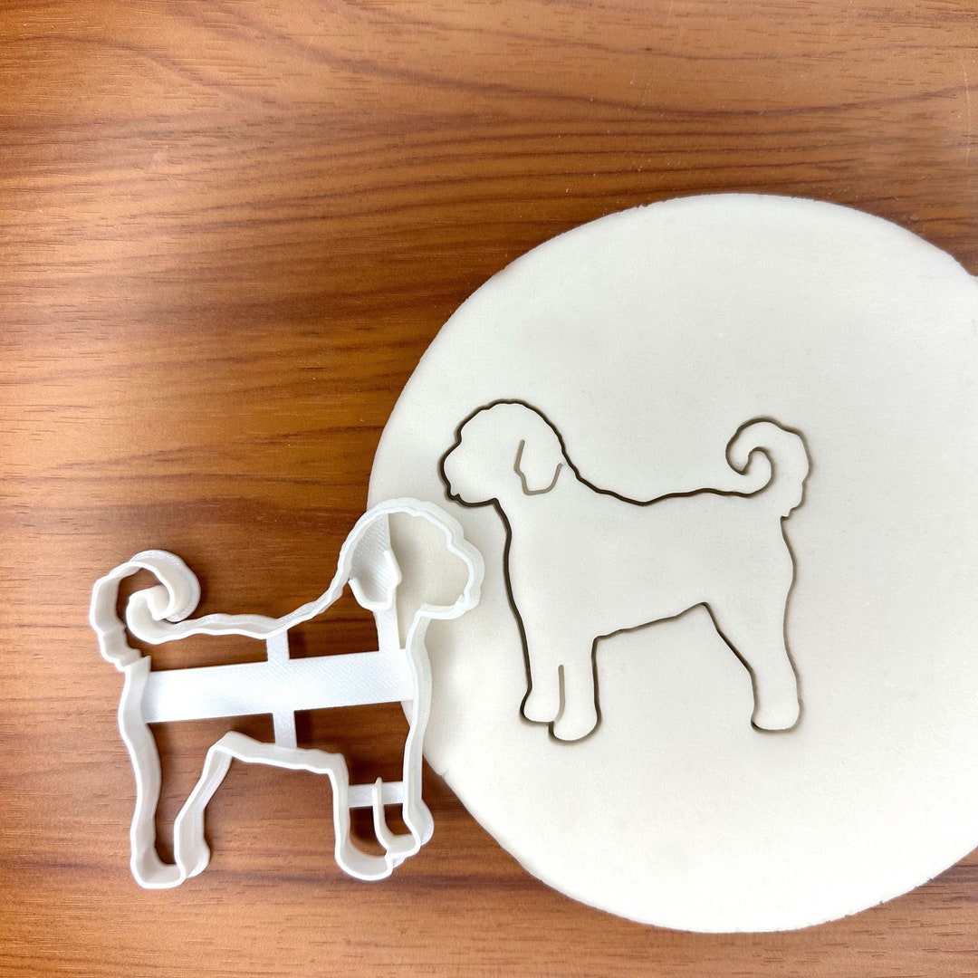 Labradoodle Dog Breed Cookie Cutter Fondant Cutter Cupcake Topper ...