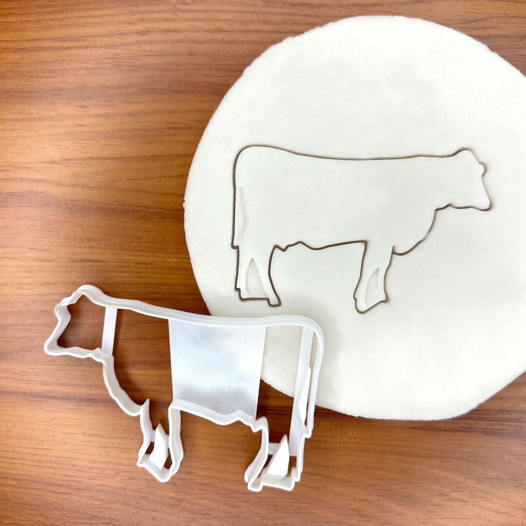 Cow Cattle Cookie Cutter Fondant Cutter Cupcake Topper Animal Treat ...