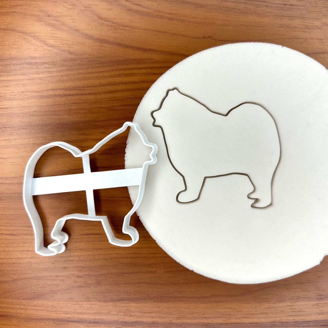Samoyed Dog Breed Cookie Cutter Fondant Cutter Cupcake Topper Animal ...