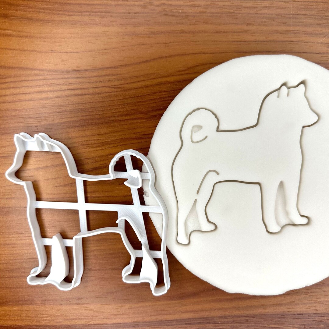 Shiba Inu Dog Breed Cookie Cutter Fondant Cutter Cupcake Topper Animal ...