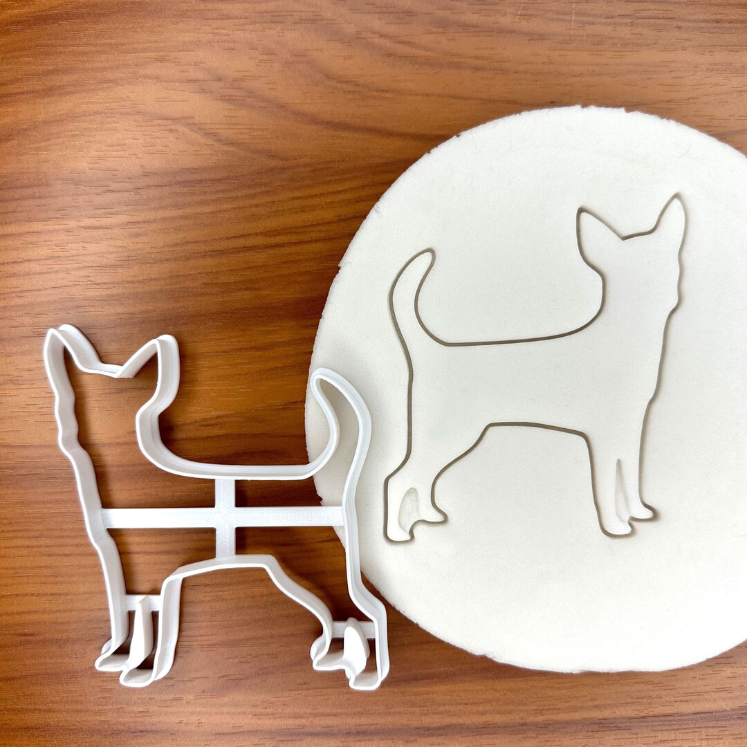 Chihuahua Dog Breed Cookie Cutter Fondant Cutter Cupcake Topper Animal ...