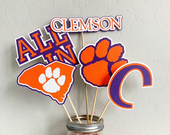 Custom University Centerpiece Sticks Colors & Logo College - Etsy