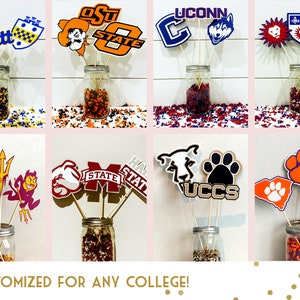 Custom University Centerpiece Sticks- Colors & Logo, College Bound ...