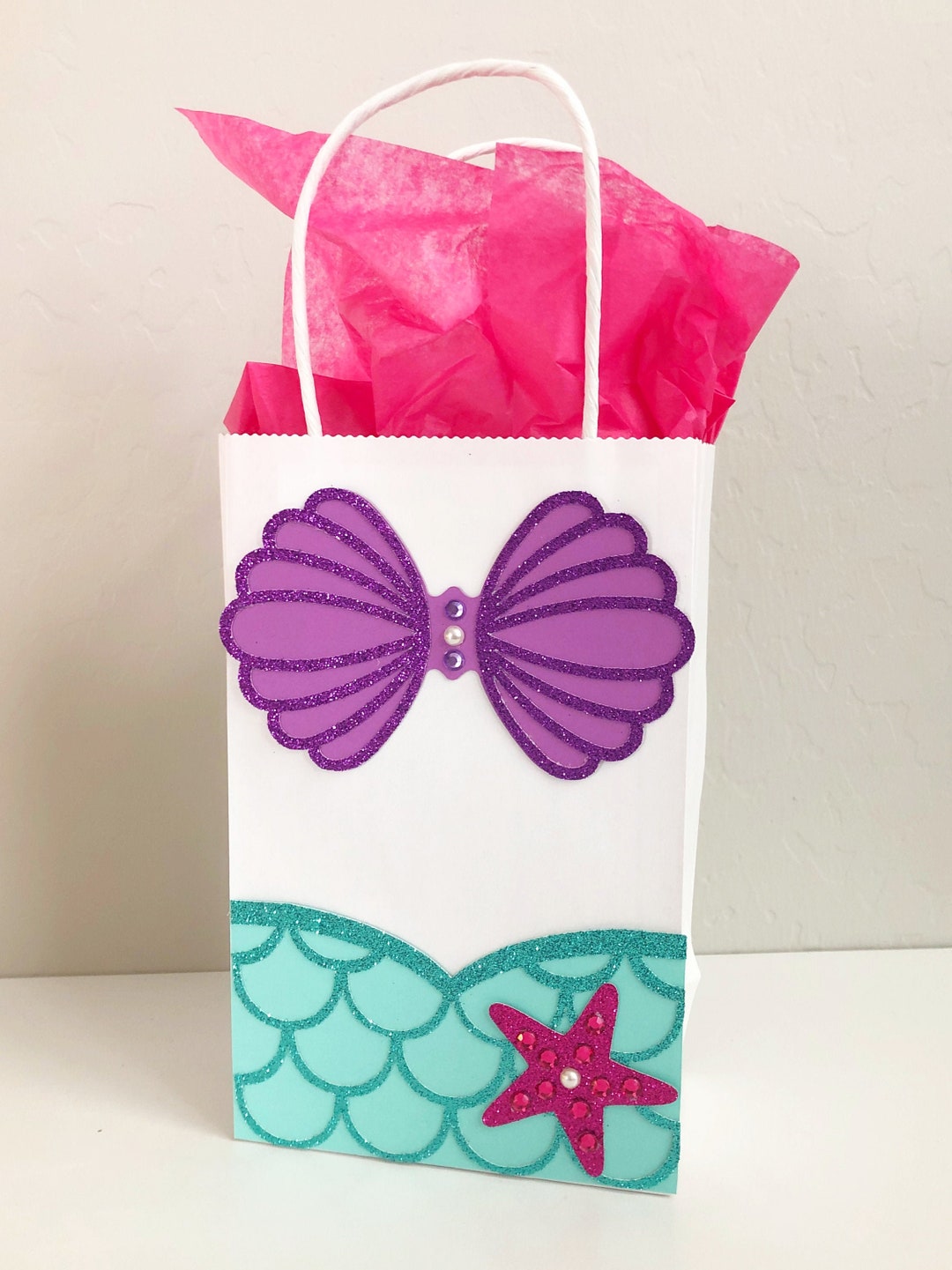 Mermaid Treat Bags- Party Favor Bag, Gift Wrap, the Little Mermaid ...