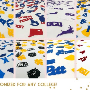 Custom Collegiate Confetti- School Colors, School Mascot, School Logo ...