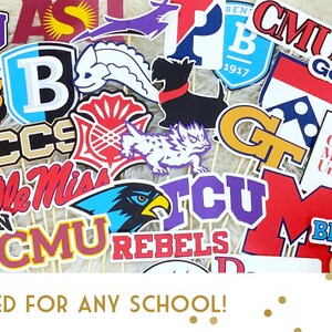 Custom College Cupcake Toppers- Graduation Themed Treats to Match ...