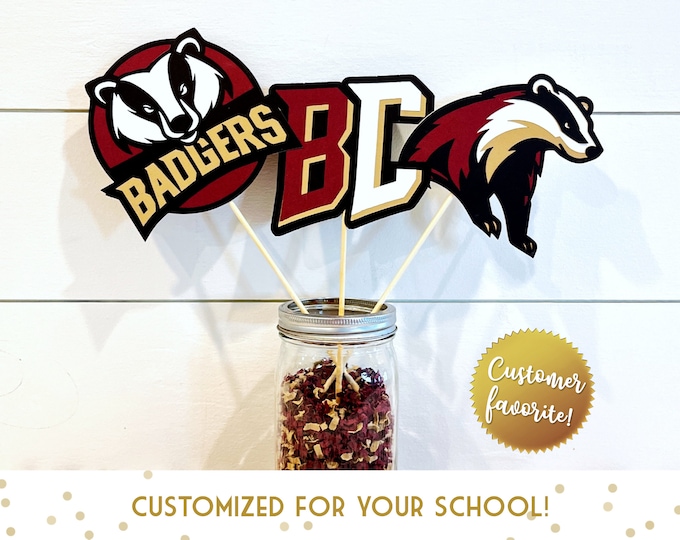 Custom University Centerpiece Sticks Colors & Logo, College Bound ...