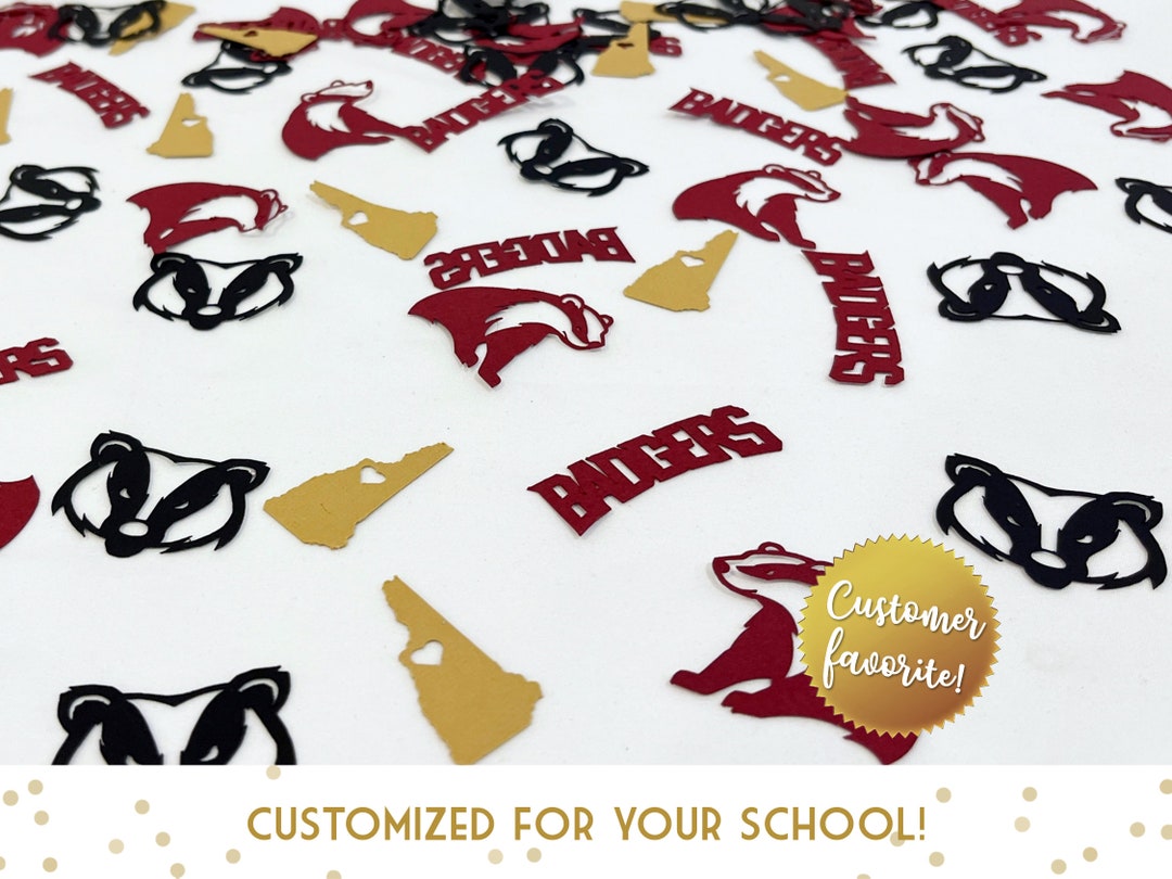 Custom Collegiate Confetti- School Colors, School Mascot, School Logo ...