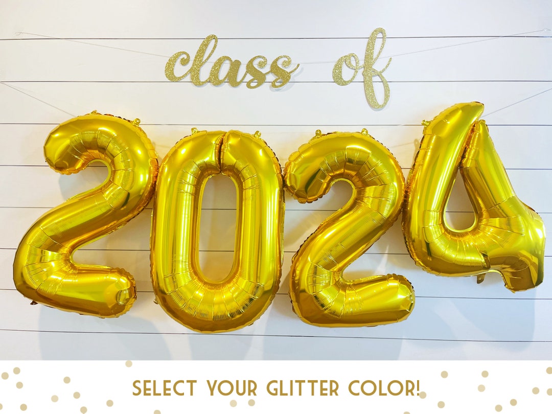 Class of 2024 Balloon Banner- Customize Your Color, High School or ...