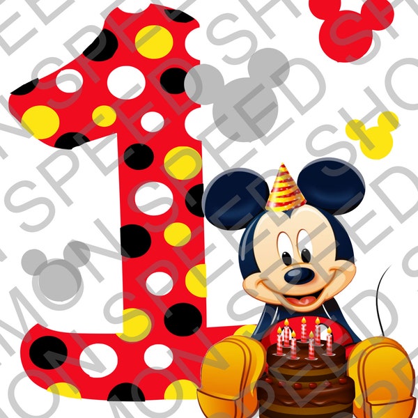 Mickey Mouse Transfer Ready to Press - Etsy