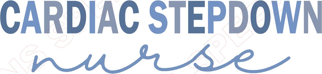 Ready to Press DTF Cardiac Stepdown Nurse Direct to Film Transfer DTF ...