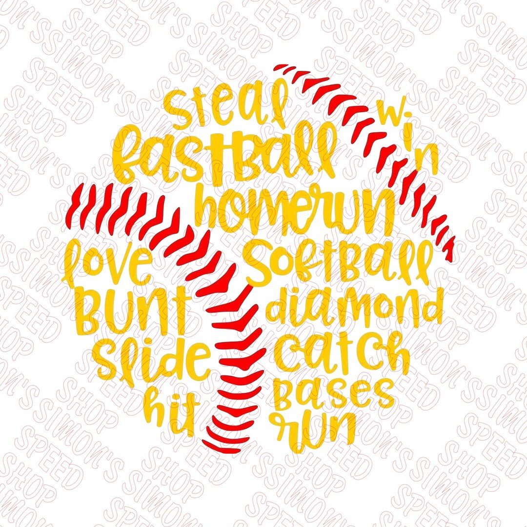 Ready to Press DTF Transfer Softball Words Direct to Film Transfer DTF ...