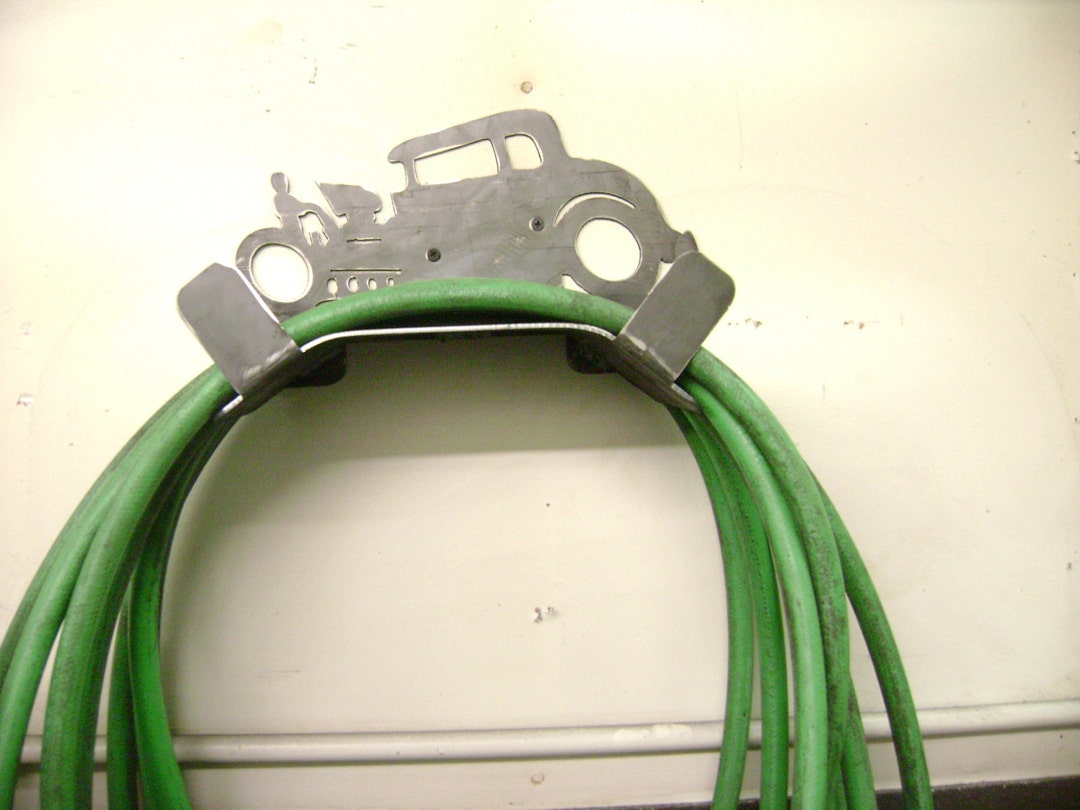 Raw Metal Air Hose or Water Hose Holder With a Tractor or Car - Etsy