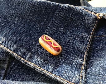 Hot Dog Walking a Weiner Dog Enamel Pin | Etsy Canada