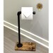 Industrial Rustic Modern Toilet Paper Stand,tp Stand, Standing Toilet ...