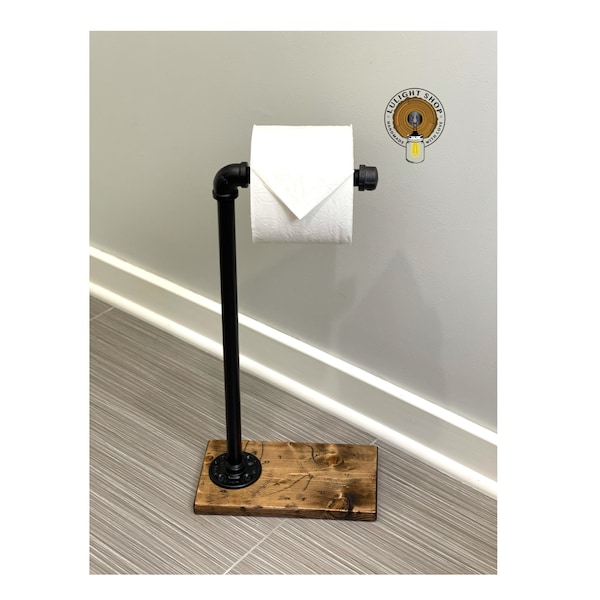 Modern Standing Toilet Paper Holder - Etsy