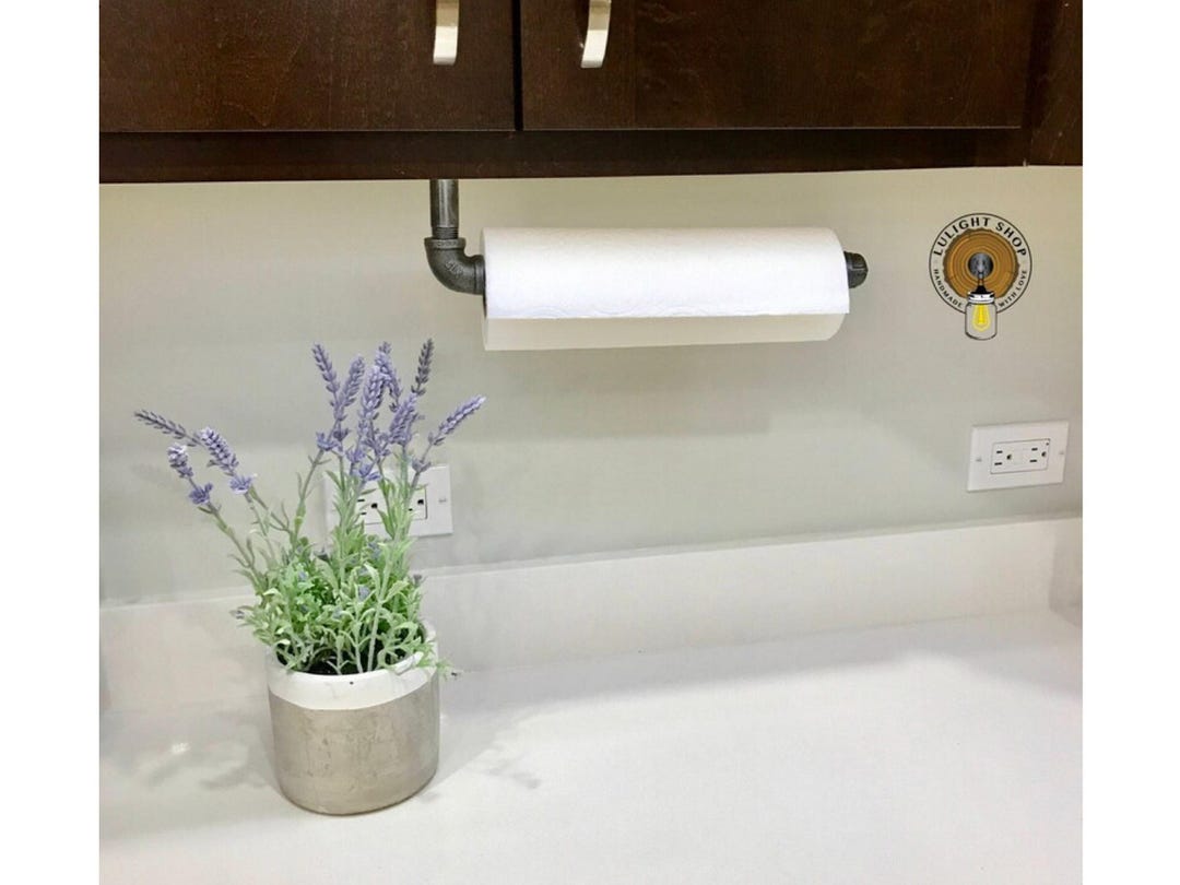 Industrial Paper Towel Holder, Rustic Kitchen Decor, Modern Kitchen ...
