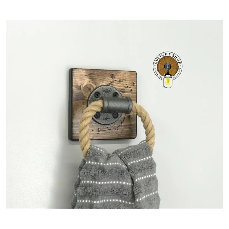 Rope Towel Ring - Etsy