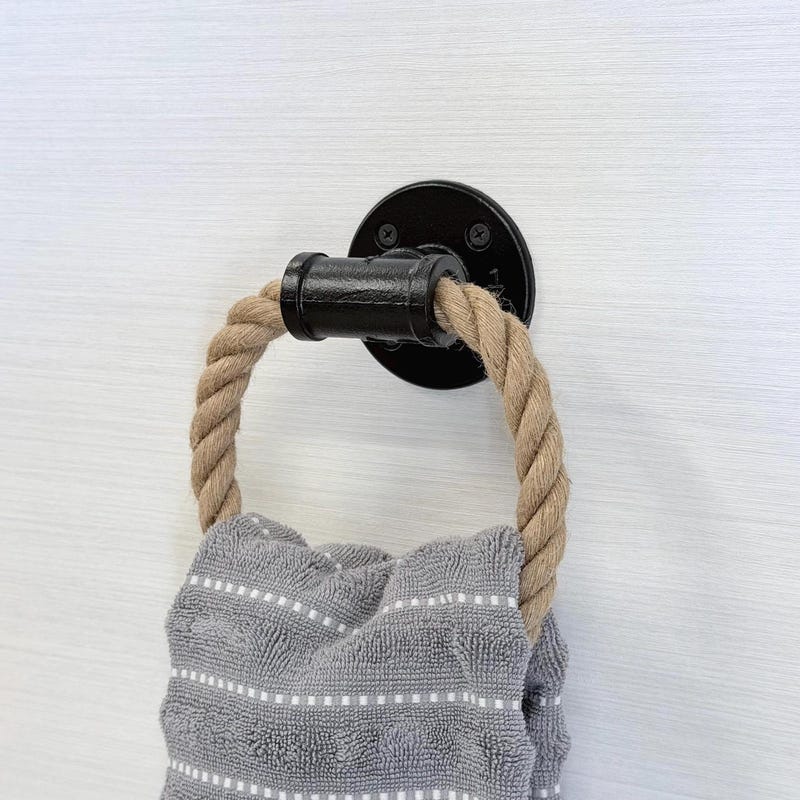Rope Towel Holder - Etsy