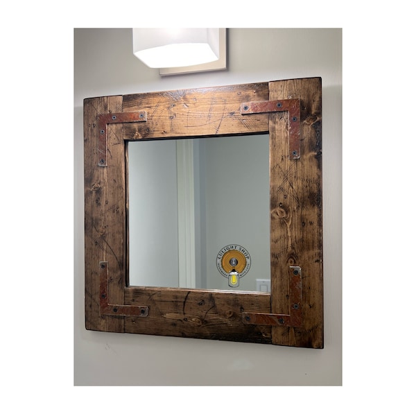 Rustic Mirror - Etsy