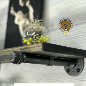 RUSTIC DISTRESSED 7.25" Deep Industrial Floating Shelves, Industrial ...