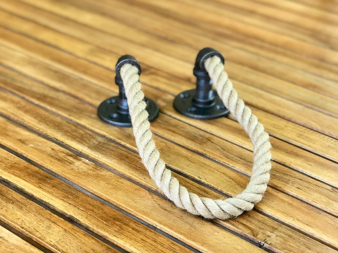 Rope Towel Holder Rustic Rope Holder Handmade Rope for - Etsy