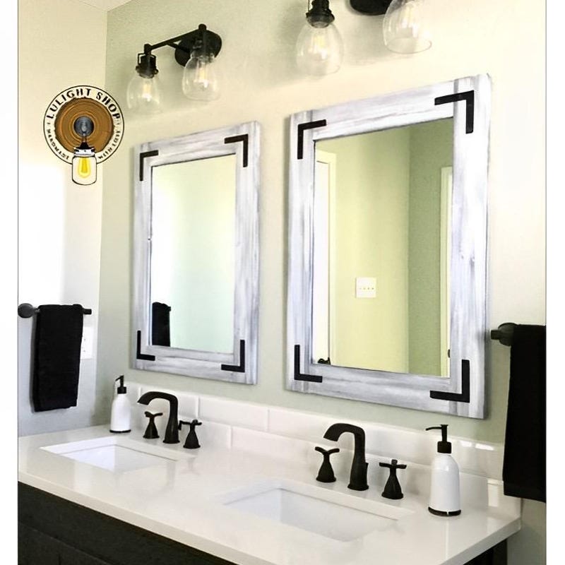 Farmhouse Mirror - Etsy