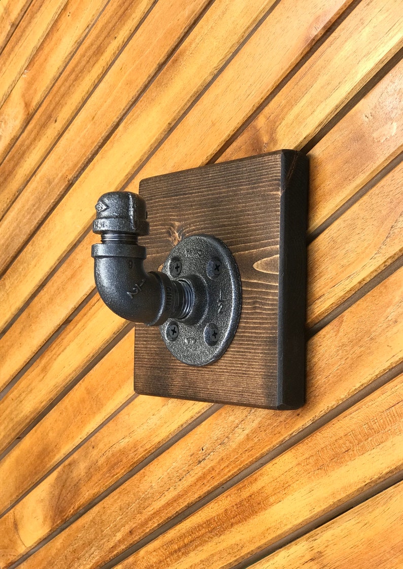 Handmade Industrial Rustic Hooks Wall Hookspipe Bathroom | Etsy