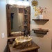 RUSTIC DISTRESSED Mirror Wall Mirror Bathroom Mirror Wood - Etsy