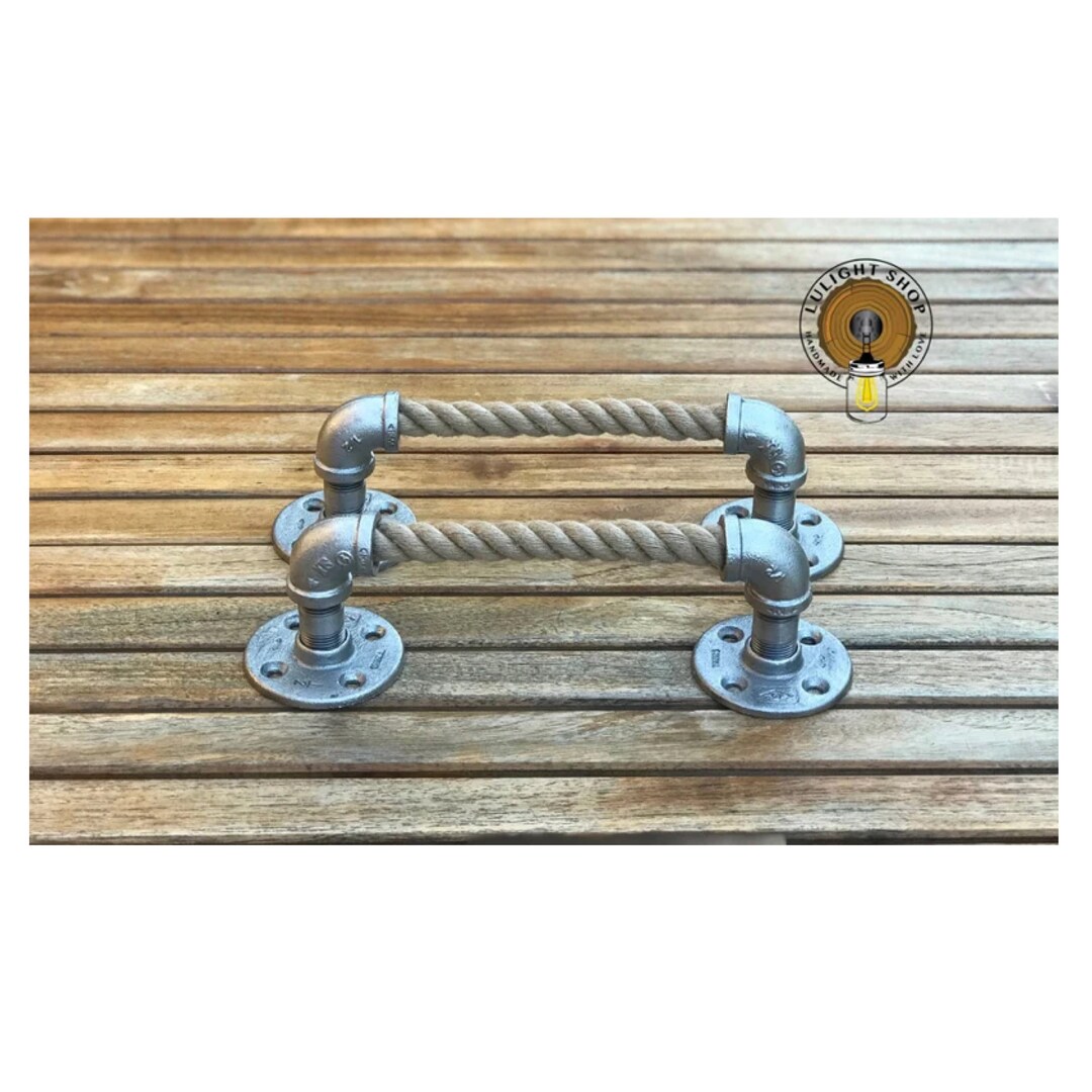 Barn Door Handle, Door Hardware, Rope Door Handle, Railing Door Handle ...