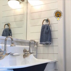 Rope Hand Towel Holder Handmade Nautical Decor Ring Towel | Etsy